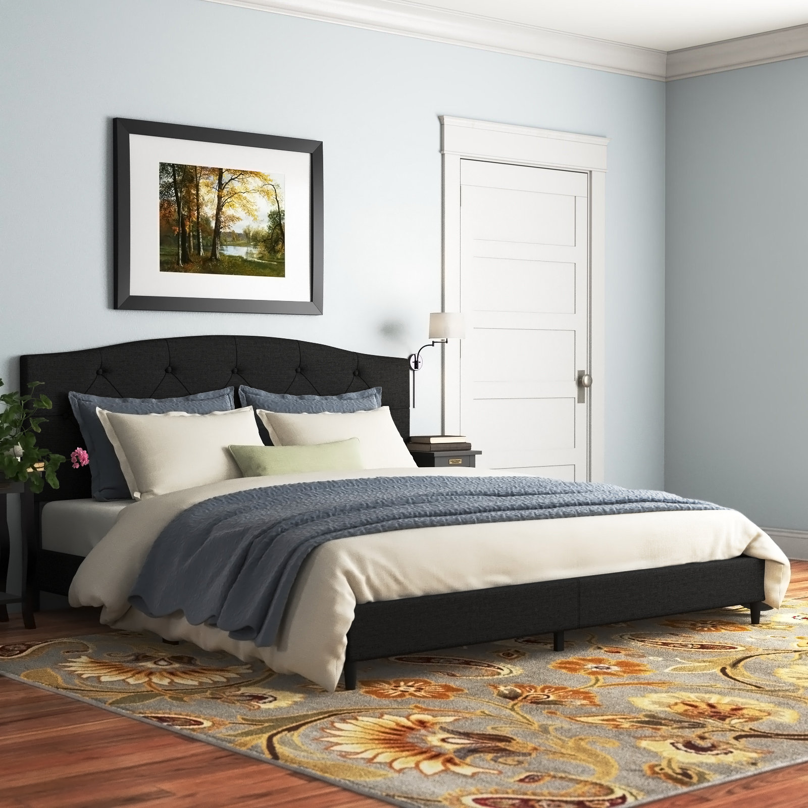 Andover Mills Arndt Tufted Upholstered Low Profile Platform Bed Reviews Wayfair